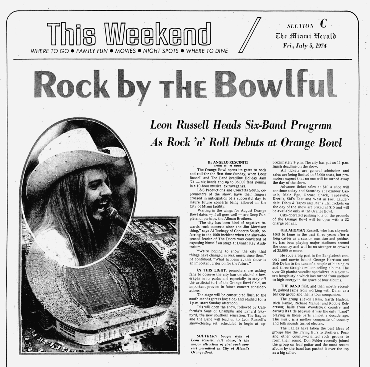 Eagles's 1974 Concert & Tour History | Concert Archives