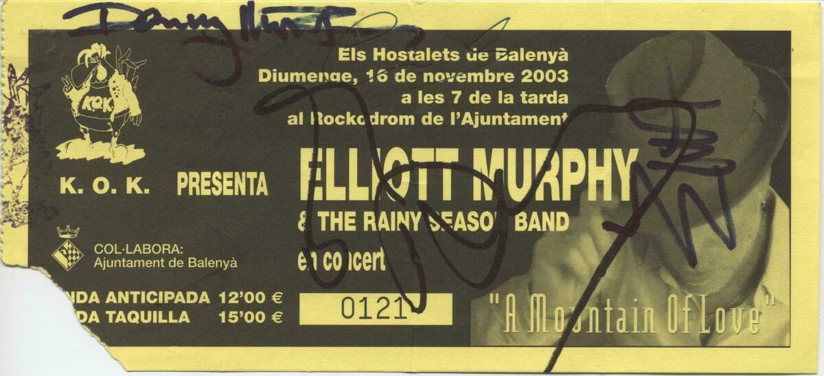 Elliott Murphy & the rainy seasions band Concert & Tour History ...