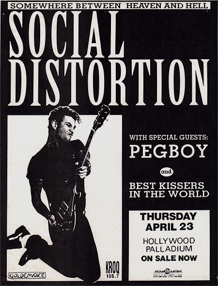 Apr 23, 1992: Social Distortion / Pegboy / Best Kissers In The World at ...
