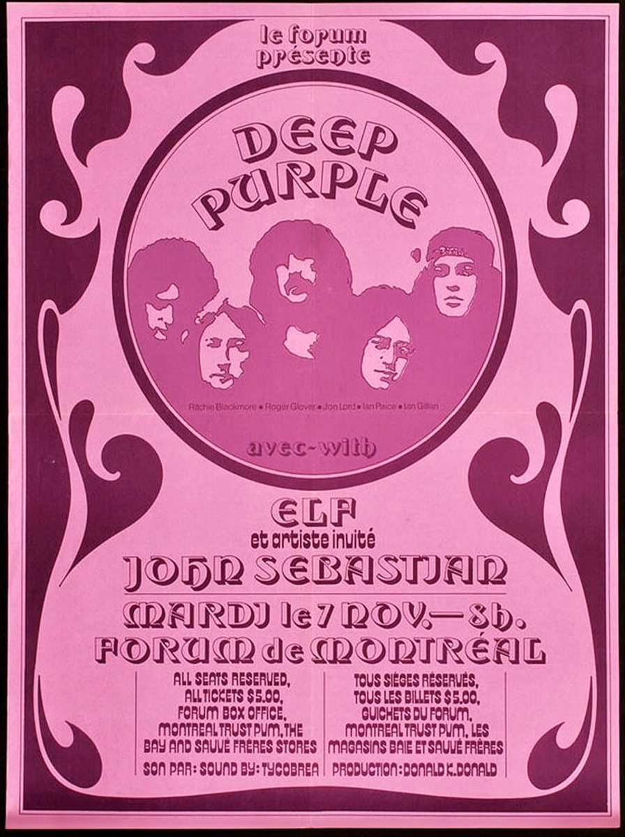 Deep Purple's 1972 Concert & Tour History | Concert Archives