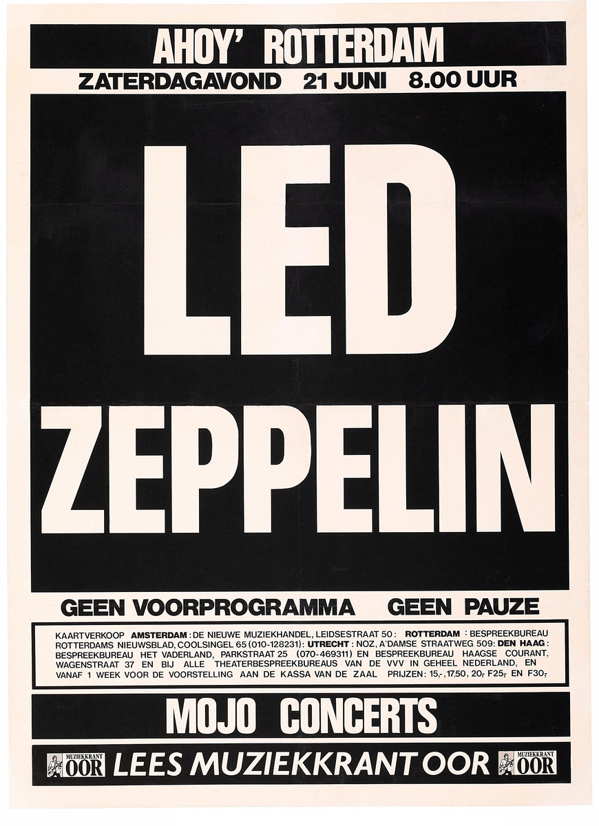 Led Zeppelin's 1980 Concert & Tour History | Concert Archives