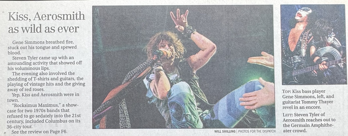 Aug 19, 2003: Aerosmith / KISS / Saliva / Porch Ghouls at Germain ...