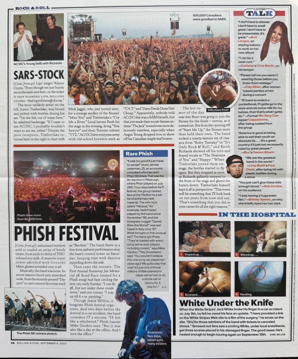 Jul 30, 2003: Molson Canadian Rocks for Toronto - SARSStock at ...