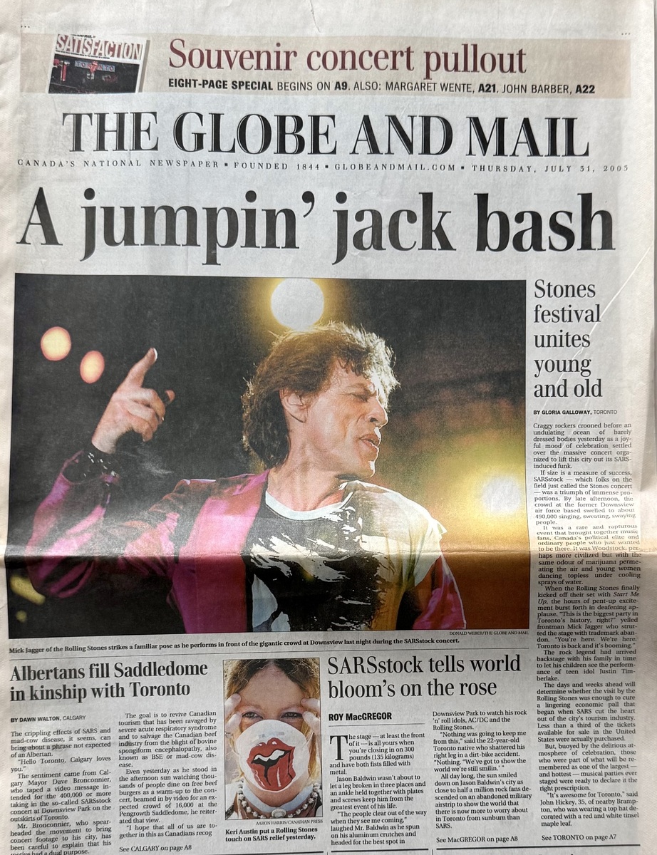 Jul 30, 2003: Molson Canadian Rocks for Toronto - SARSStock at ...