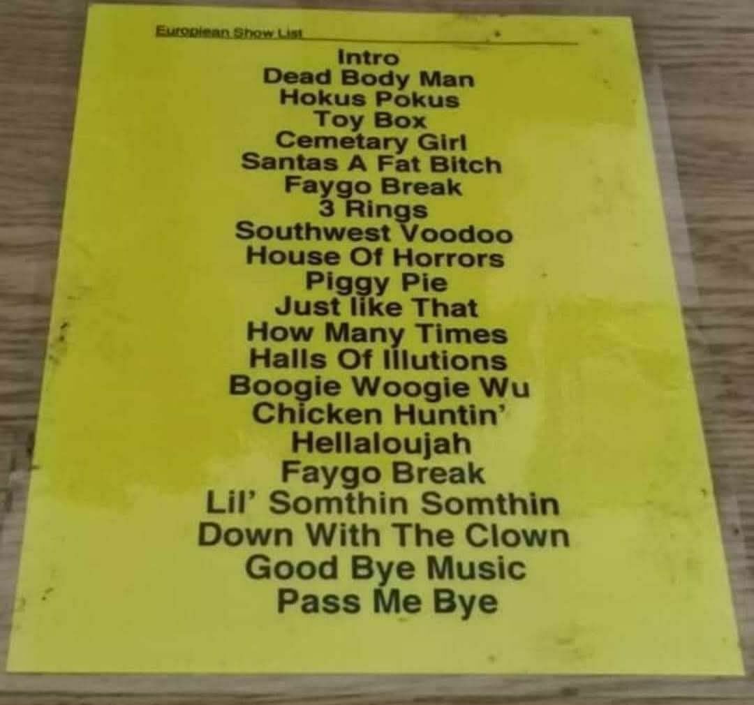 Insane Clown Posse Concert & Tour History (Updated for 2025) | Concert ...