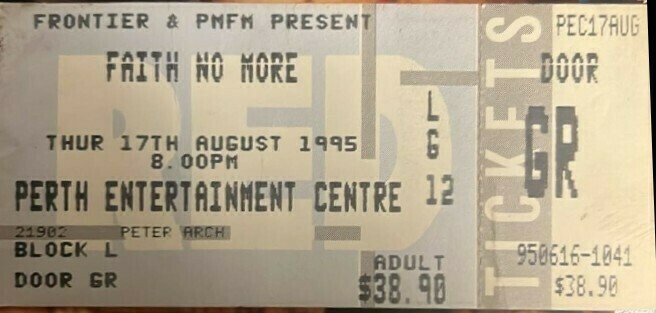 Concert History of Perth Entertainment Centre Perth, Western Australia ...