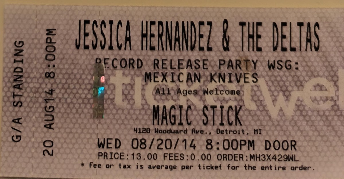 Aug 20, 2014: Jessica Hernandez & the Deltas / Mexican Knives at Magic ...