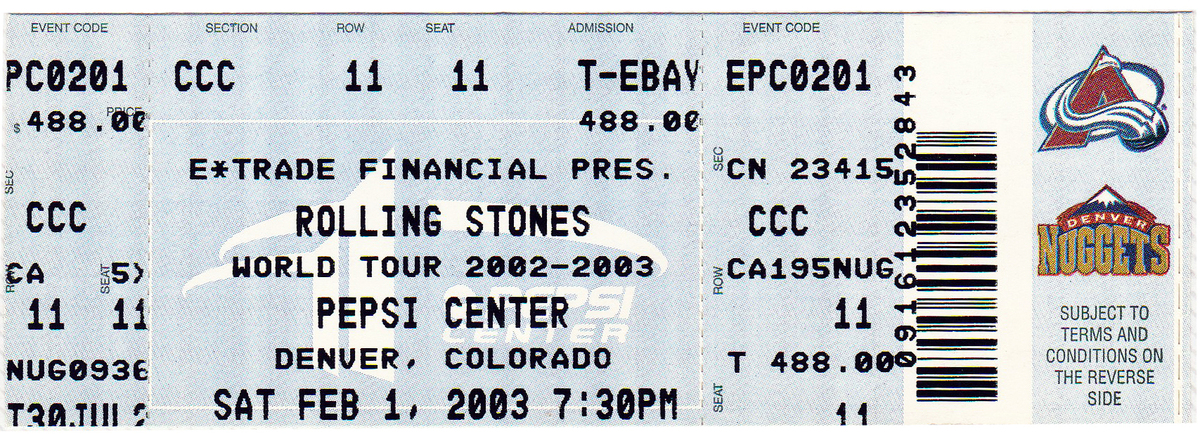 The Rolling Stones's 2003 Concert & Tour History | Concert Archives