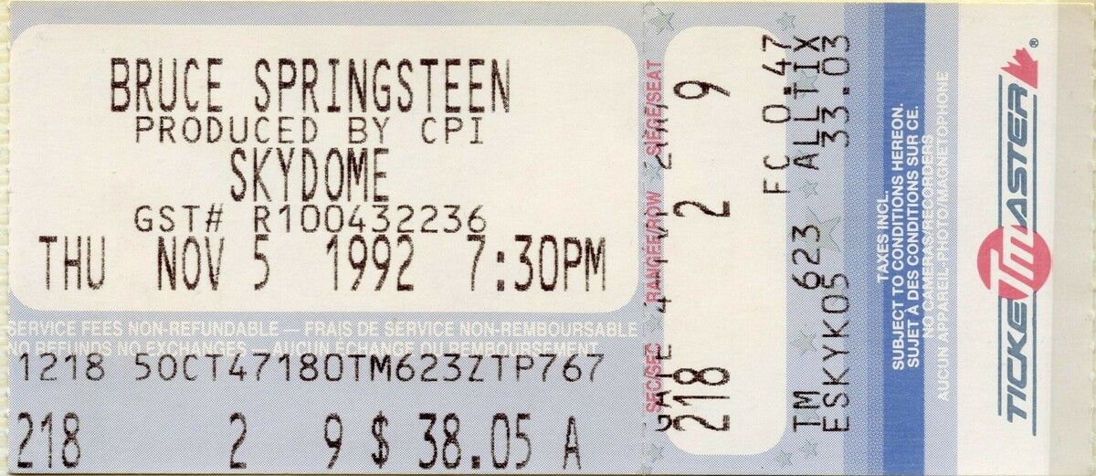 Concert History of Skydome Toronto, Ontario, Canada | Concert Archives