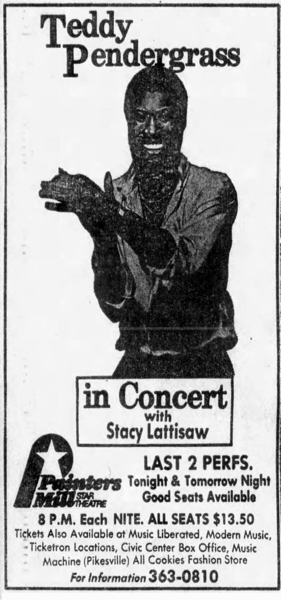 Teddy Pendergrass Concert & Tour History (Updated for 2025) | Concert ...