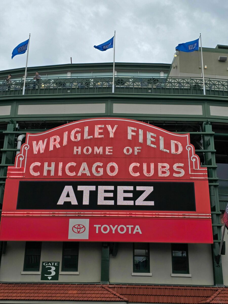 Jul 26, 2025: ATEEZ at Wrigley Field Chicago, Illinois, United States ...