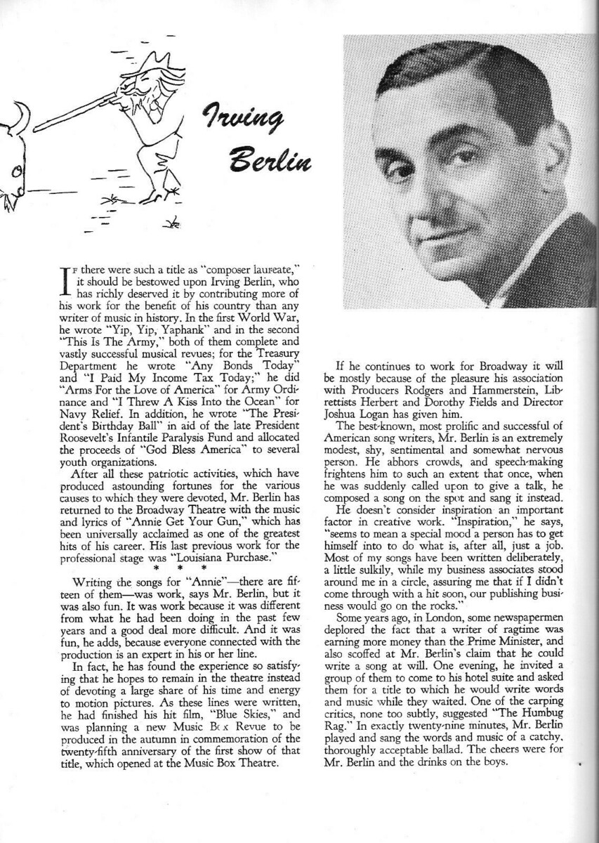 Aug 05, 1962: Annie Get Your Gun (Cast) at Carter Barron Amphitheater ...