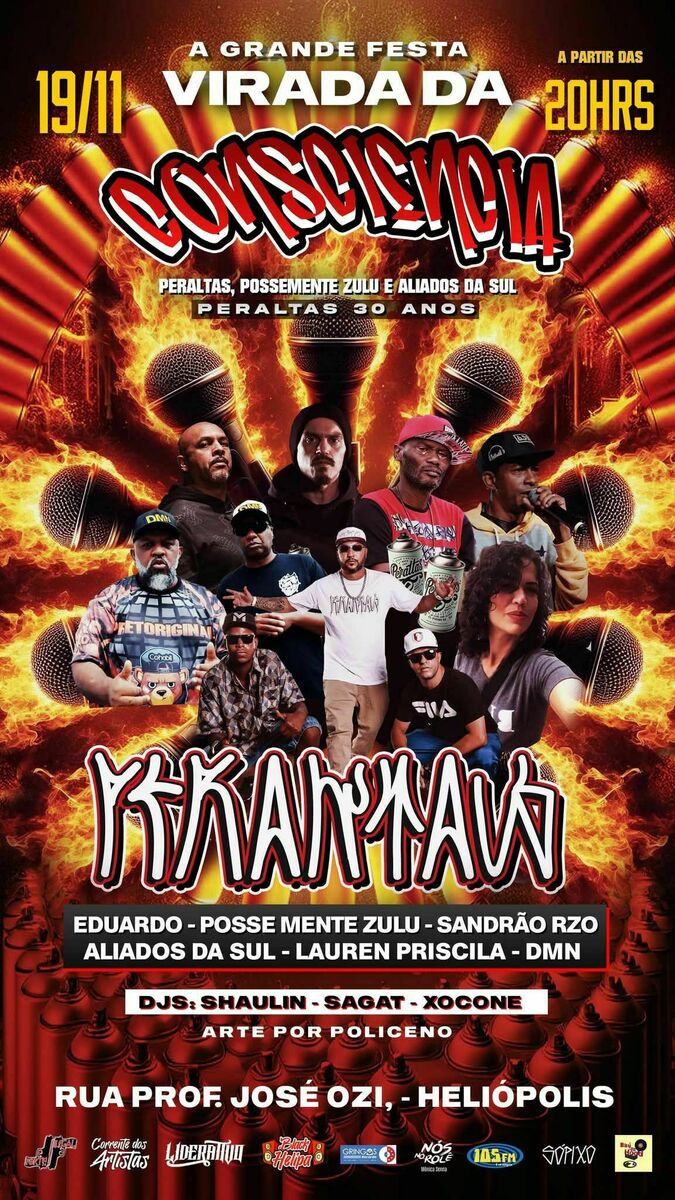 Nov 19, 2024: Eduardo Taddeo / Sandrão RZO / Posse mente Zulu / DMX ...