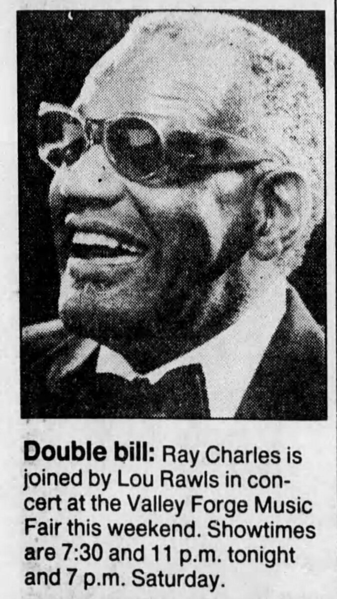 Ray Charles Concert & Tour History | Concert Archives