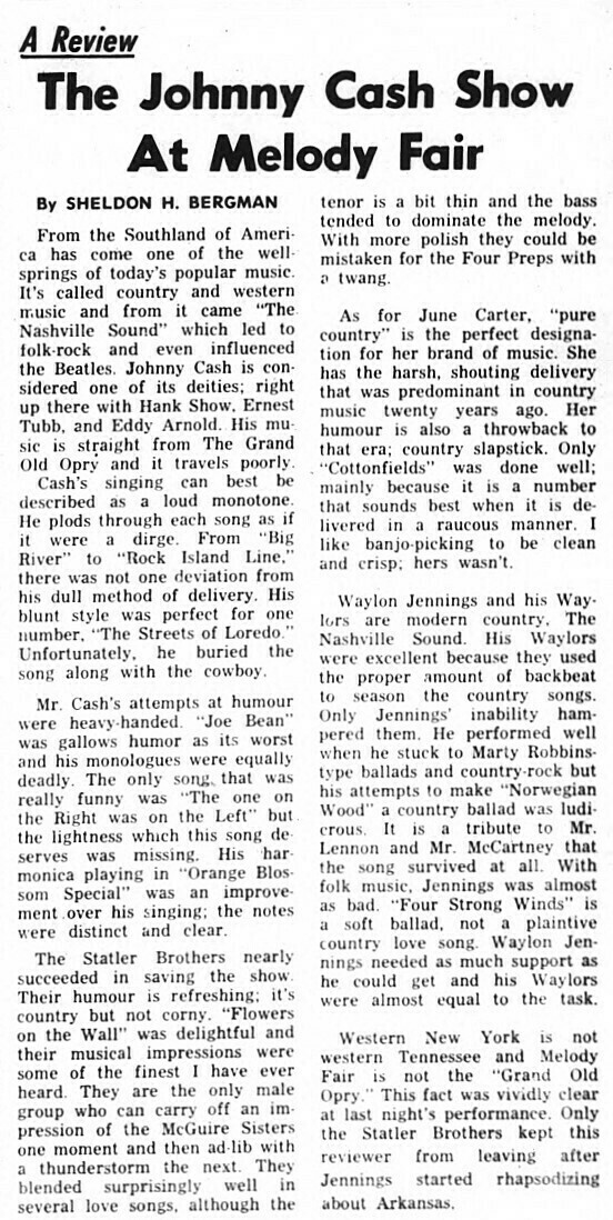 Johnny Cash Concert & Tour History | Concert Archives