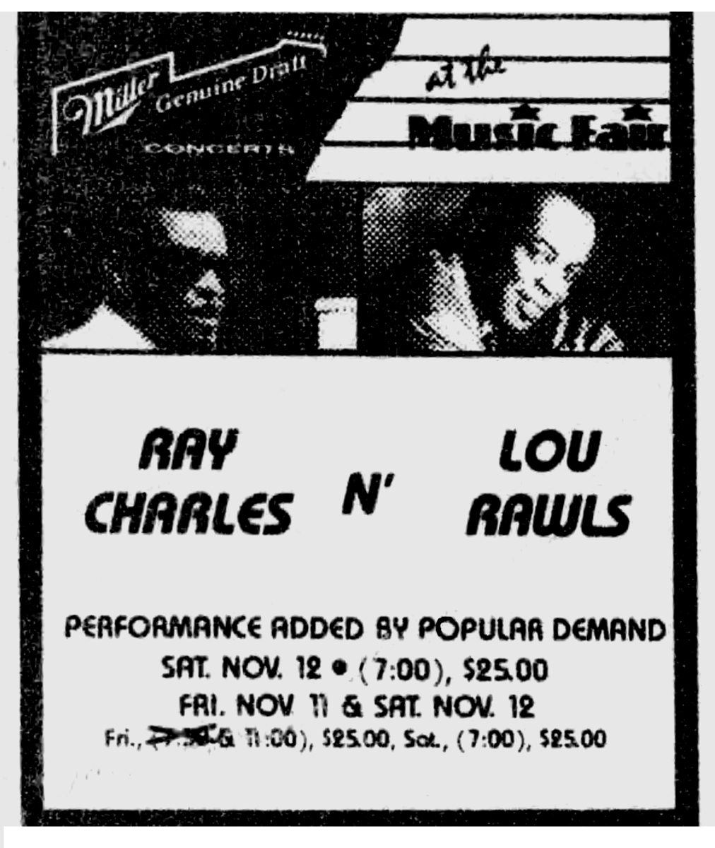 Ray Charles Concert & Tour History | Concert Archives