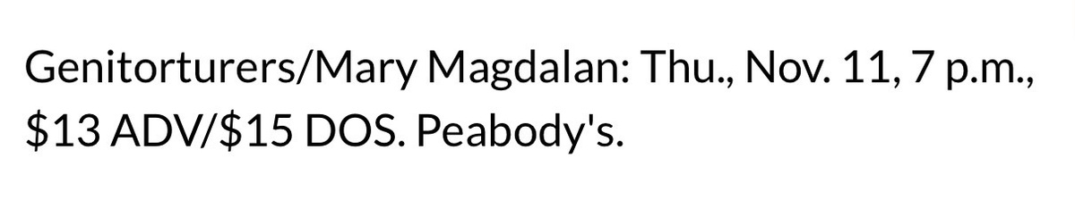 Mary Magdalan Concert & Tour History | Concert Archives