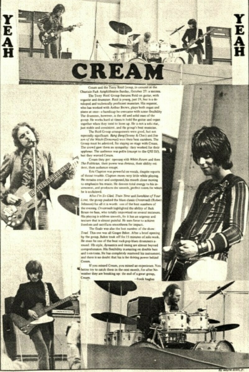 Cream Concert & Tour History (Updated for 2025) | Concert Archives