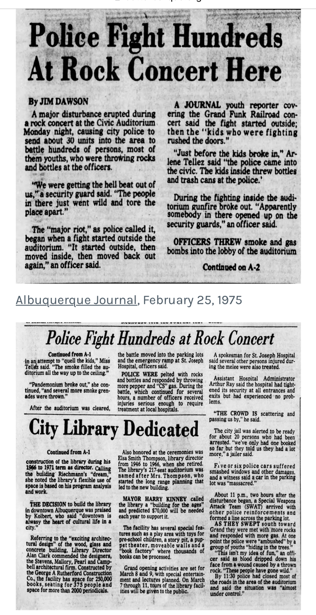 Feb 24, 1975: Grand Funk Railroad at Albuquerque Civic Auditorium ...