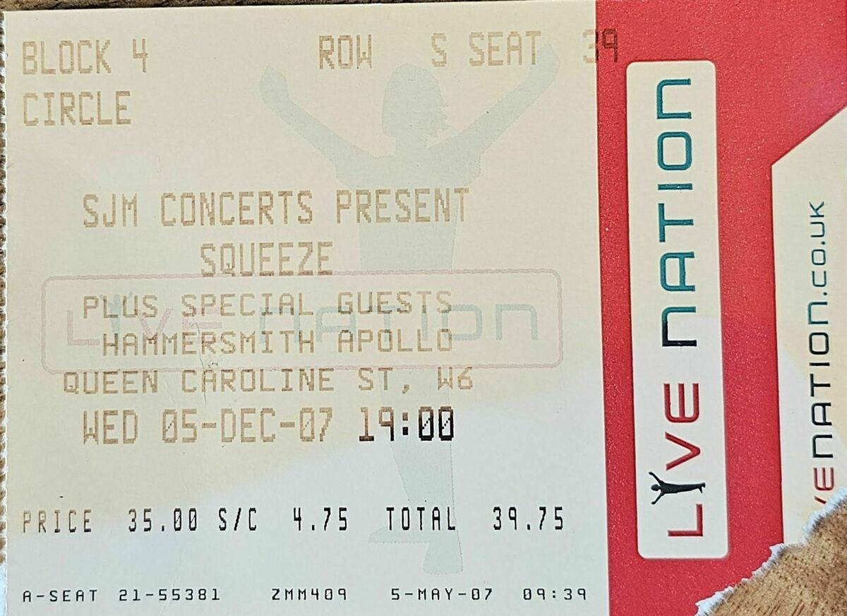 Squeeze Concert & Tour History (Updated for 2025) | Concert Archives