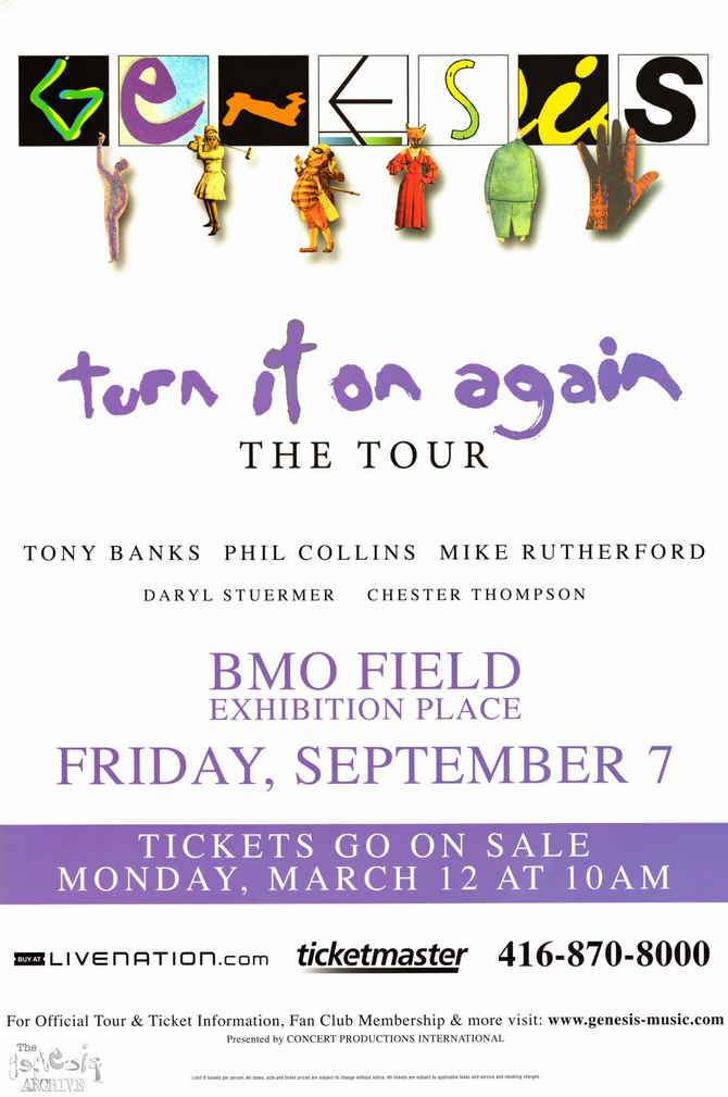 Genesis Concert & Tour History | Concert Archives