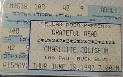 Jun 18, 1992: Grateful Dead at Charlotte Coliseum | Concert Archives