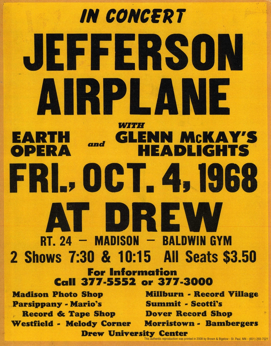 Jefferson Airplane Concert & Tour History | Concert Archives
