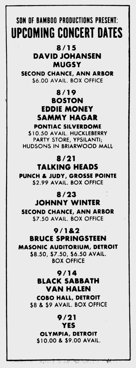 Concert History of Cobo Hall Detroit, Michigan, United States | Concert ...