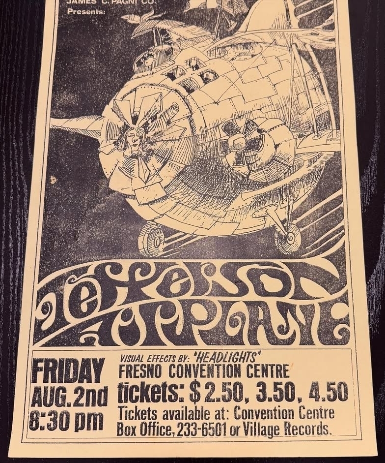 Jefferson Airplane Concert & Tour History | Concert Archives