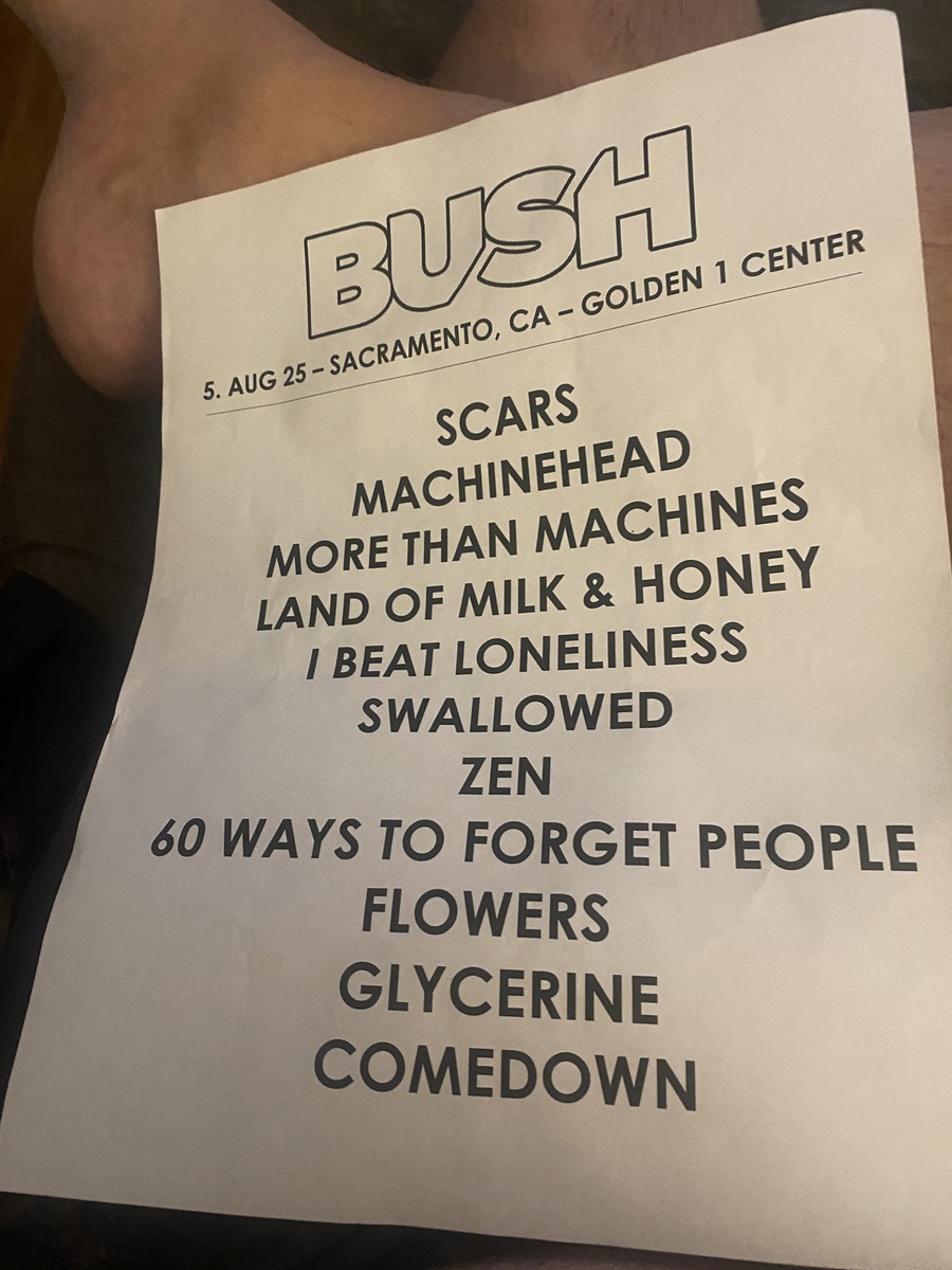 Bush Concert & Tour History (Updated for 2025 - 2026) | Concert Archives