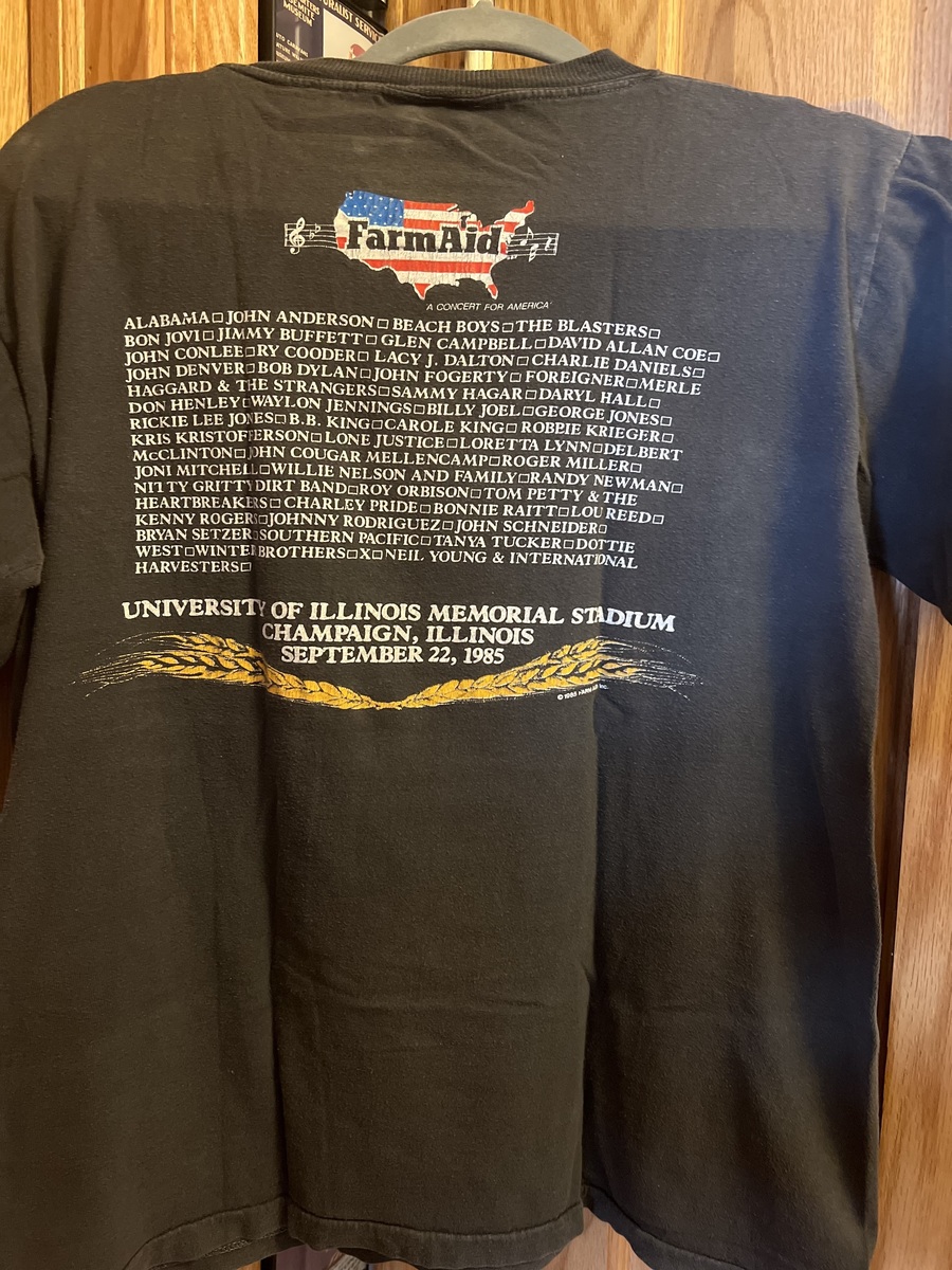 Sep 22, 1985: Farm Aid I at Memorial Stadium, University of Illinois ...