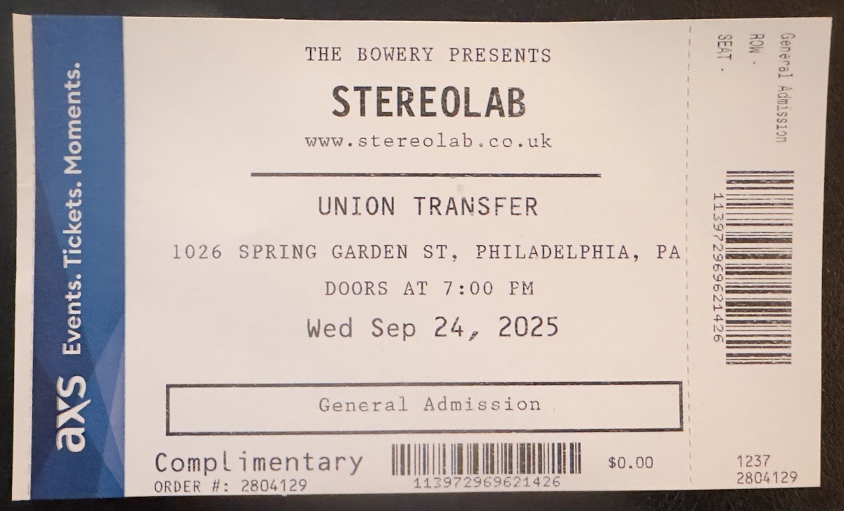 Stereolab Concert & Tour History (Updated for 2025 - 2026) | Concert ...