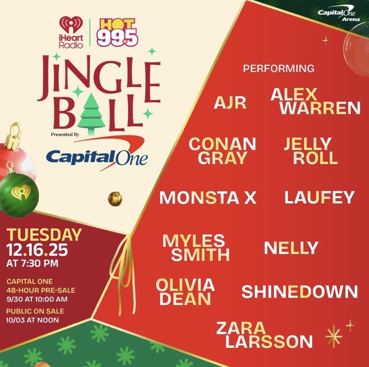 Dec 16, 2025: Jingle Ball 2025 at Capital One Arena Washington ...