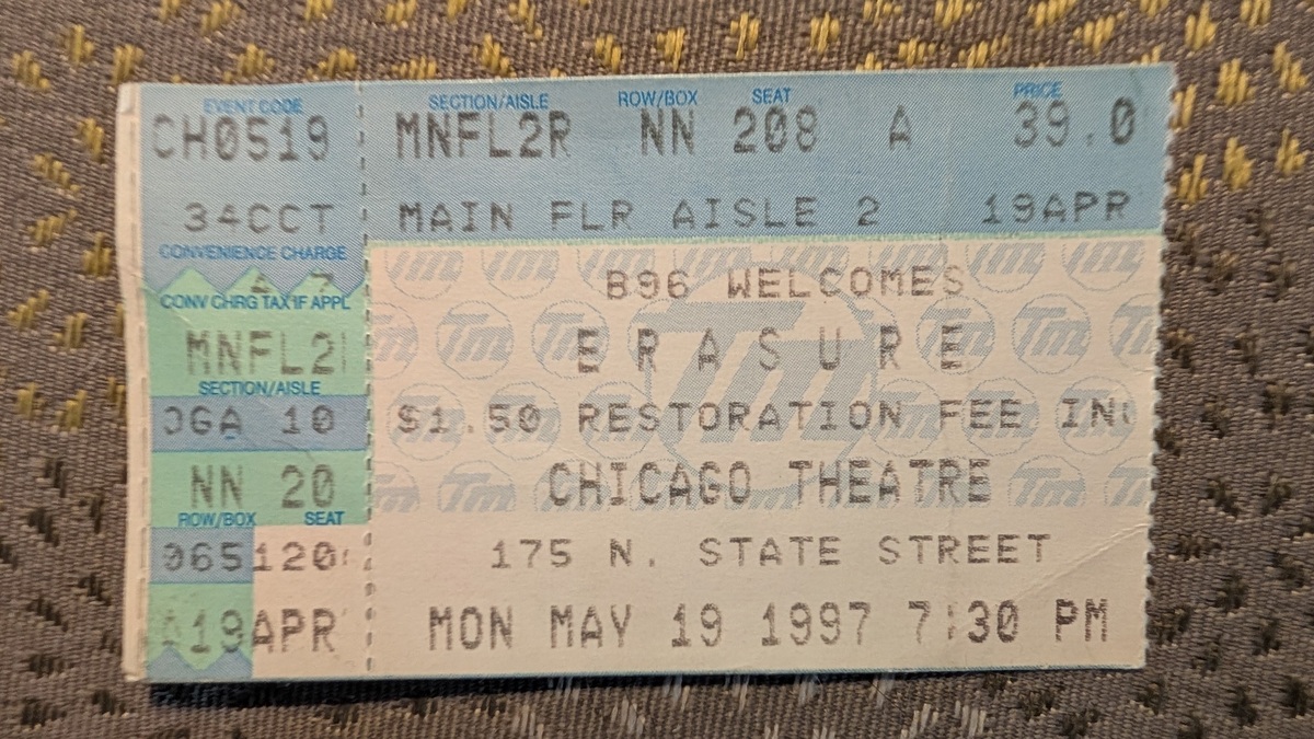 Erasure Concert & Tour History (Updated for 2025) | Concert Archives