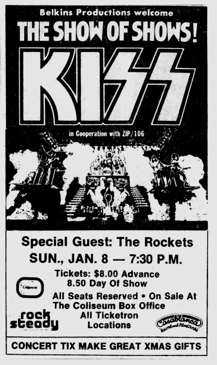 KISS's 1978 Concert & Tour History | Concert Archives