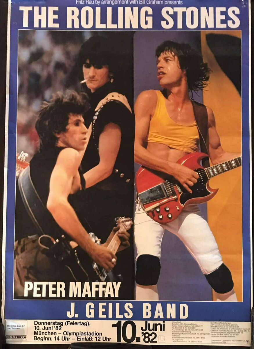 The Rolling Stones's 1982 Concert & Tour History | Concert Archives