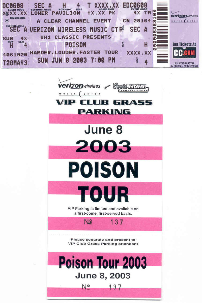 Poison Concert & Tour History (Updated for 2025) | Concert Archives