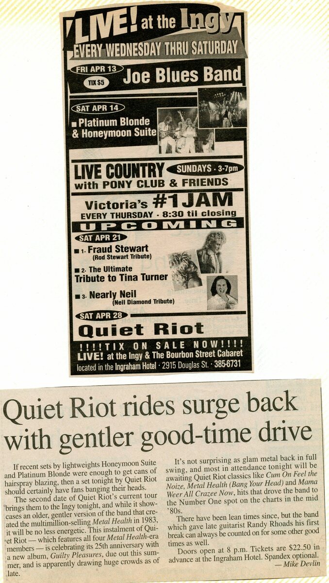 Quiet Riot Concert & Tour History (Updated for 2025 - 2026) | Concert ...