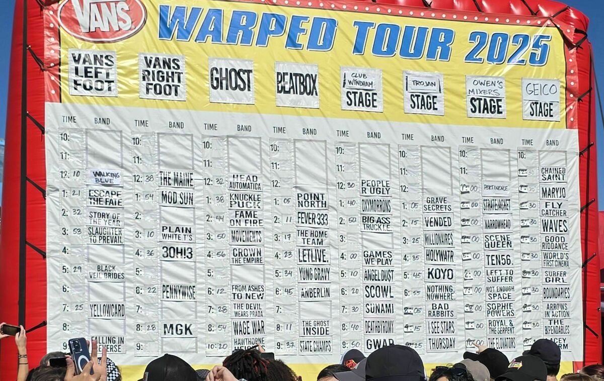 Nov 15, 2025: Vans Warped Tour 2025 at Camping World Stadium Orlando ...