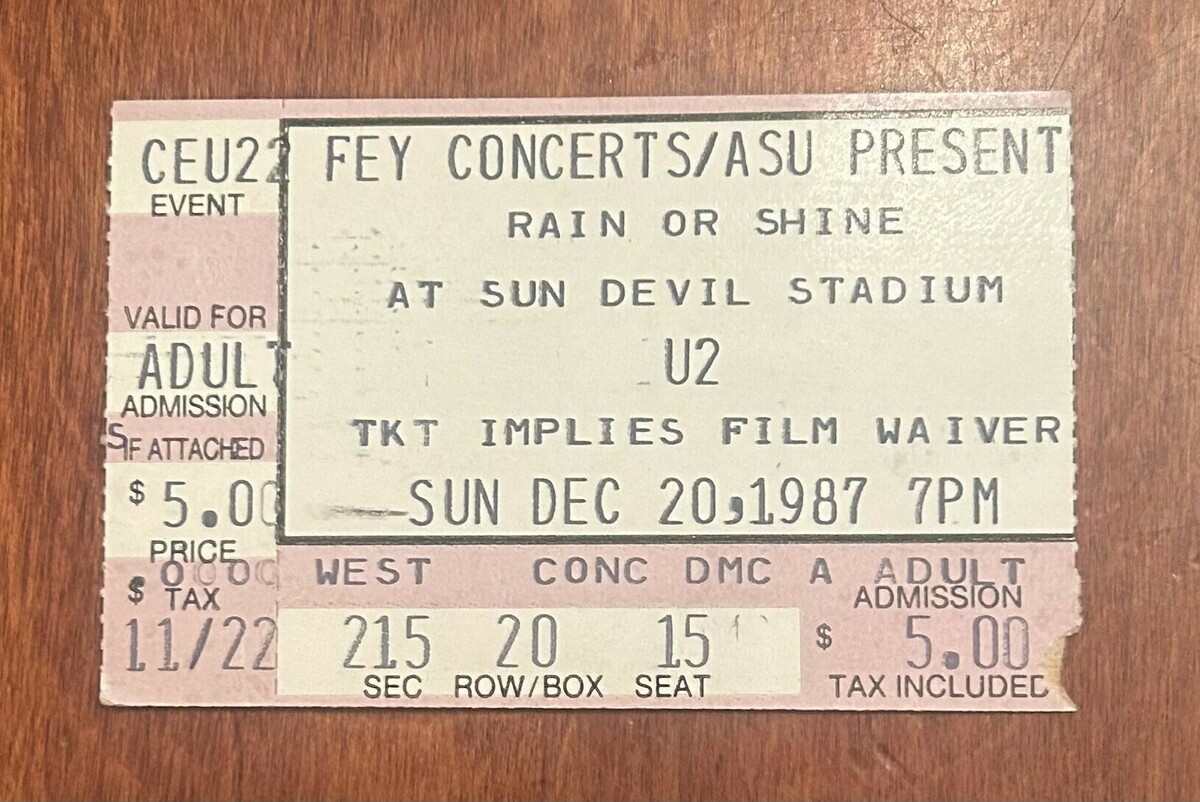 U2 S 1987 Concert Tour History Concert Archives