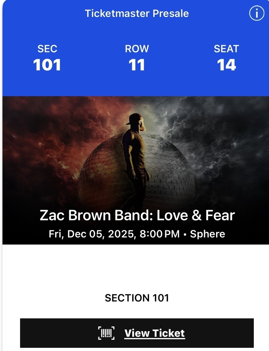 Zac Brown Band's 2025 Concert & Tour History | Concert Archives