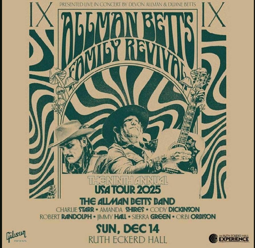 Dec 14, 2025: Allman Betts Family Revival / Charlie Starr / Cody ...