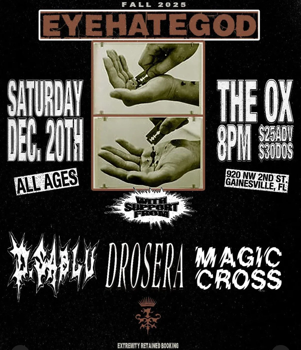Dec 20, 2025: Eyehategod / D. Sablu / Drosera / Magic Cross at The Ox ...