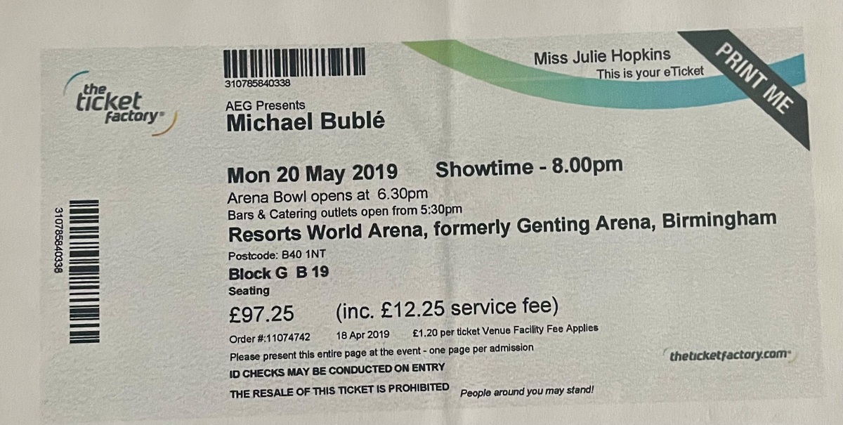 Michael Bublé Concert & Tour History (Updated for 2026) | Concert Archives