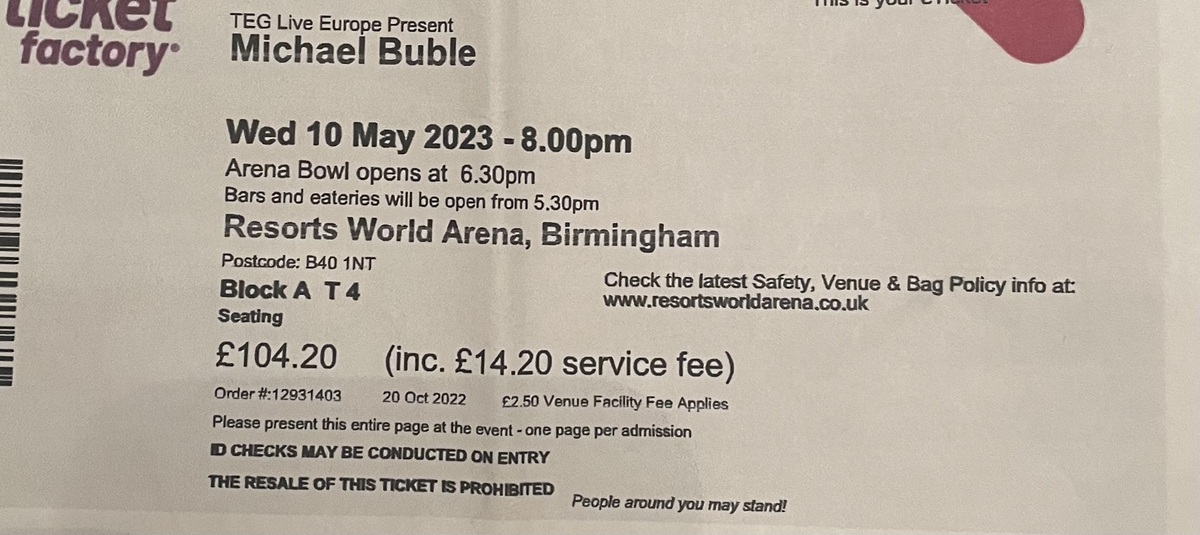 Michael Bublé Concert & Tour History (Updated for 2026) | Concert Archives