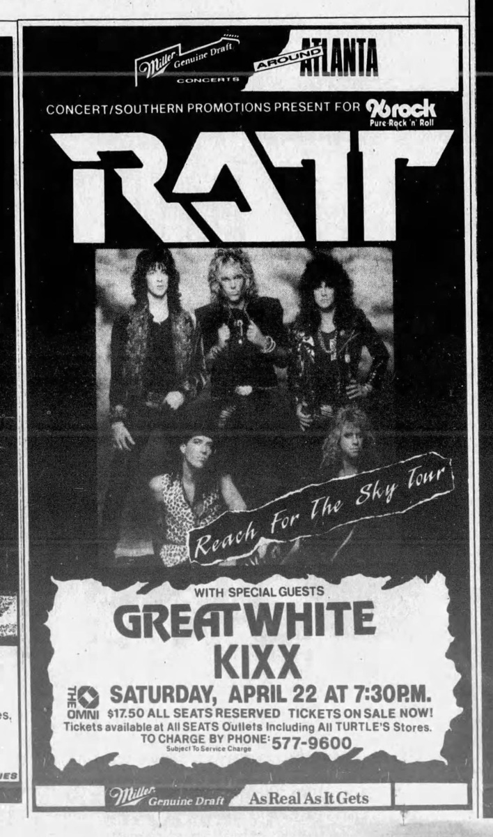 Ratt Concert & Tour History (Updated for 2026) | Concert Archives