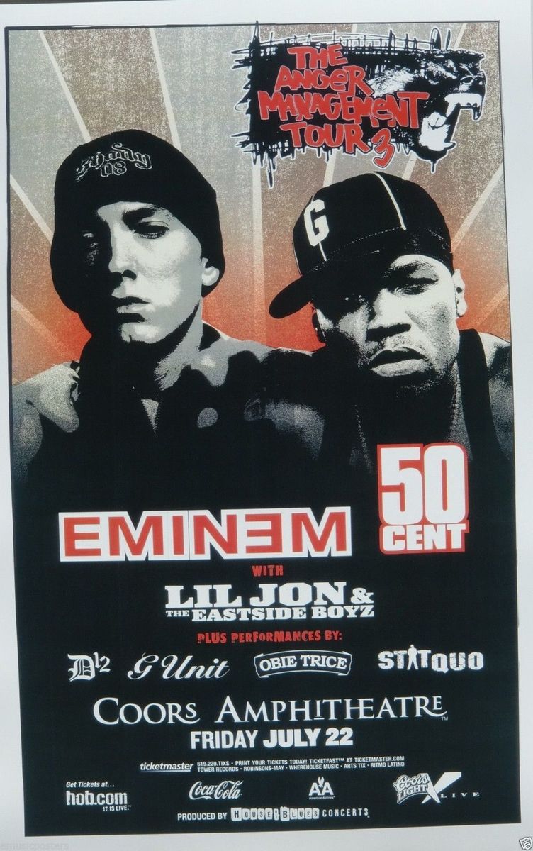 Eminem Concert Poster