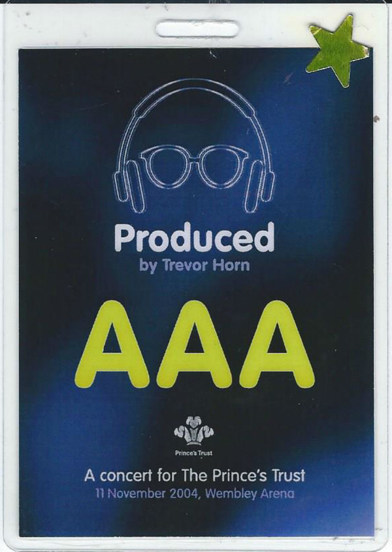 Nov 11, 2004: Produced by Trevor Horn (Prince's Trust) at Wembley Arena ...