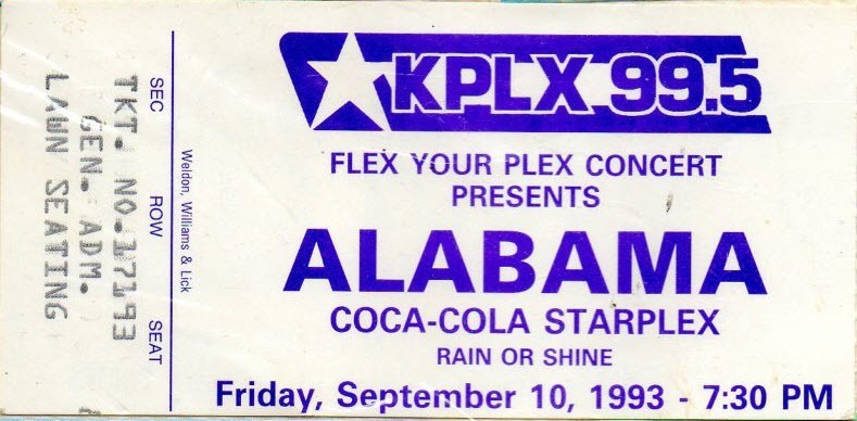 Concert History of Coca-Cola Starplex Amphitheatre Dallas, Texas ...