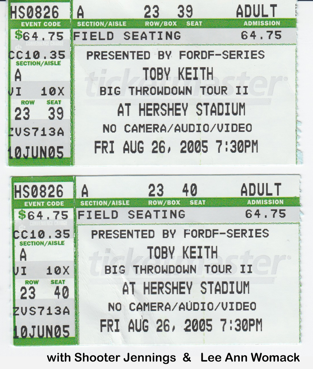 Toby Keith's 2005 Concert & Tour History | Concert Archives